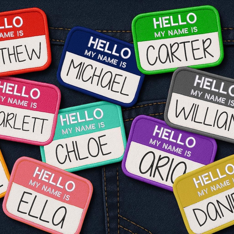 Hello My Name is Nametag - Etsy