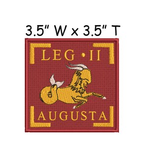 Legio II Augusta Roman Legion Patch – Embroidered Iron-on SPQR Military ...