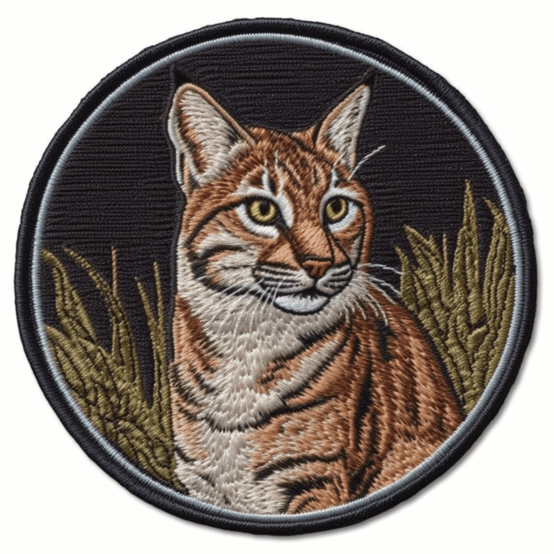 Bobcat Patch Iron-on/sew-on Applique for Vest Jacket Bag Clothing ...