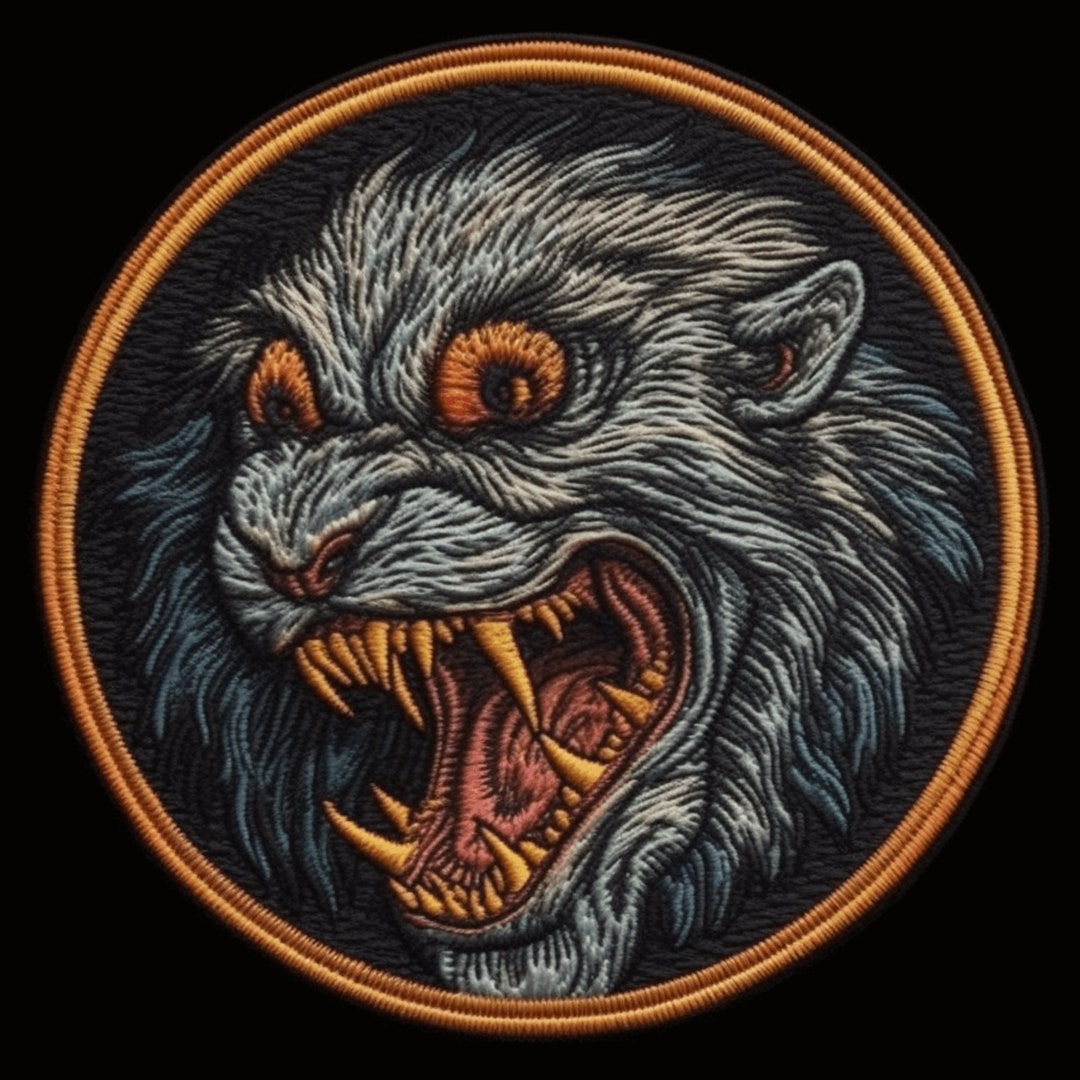 Snarling Werewolf Patch Iron-on/sew-on Applique for Vest Jacket Bag ...