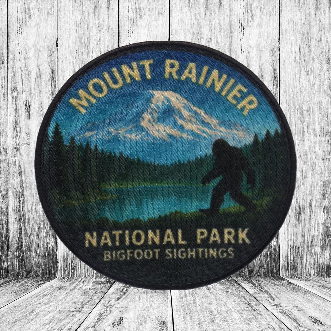 Iron-on Mount Rainier Park Patch/sew-on Applique for Jacket & Clothing ...