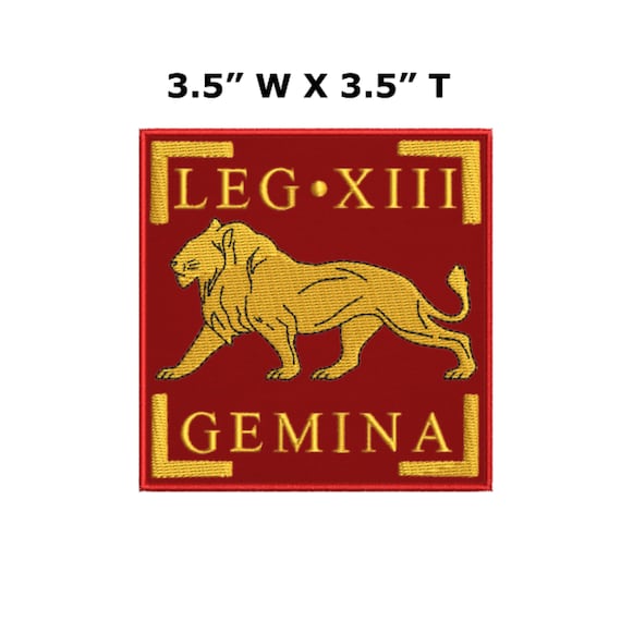 Legio XIII Gemina Embroidered Patch Iron on Lion Crest Logo - Etsy