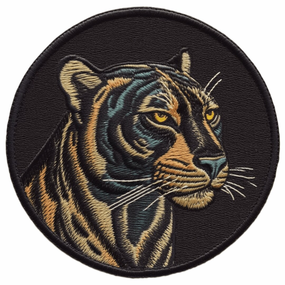 Black Panther Patch Iron-on/sew-on Applique for Vest Jacket Bag ...