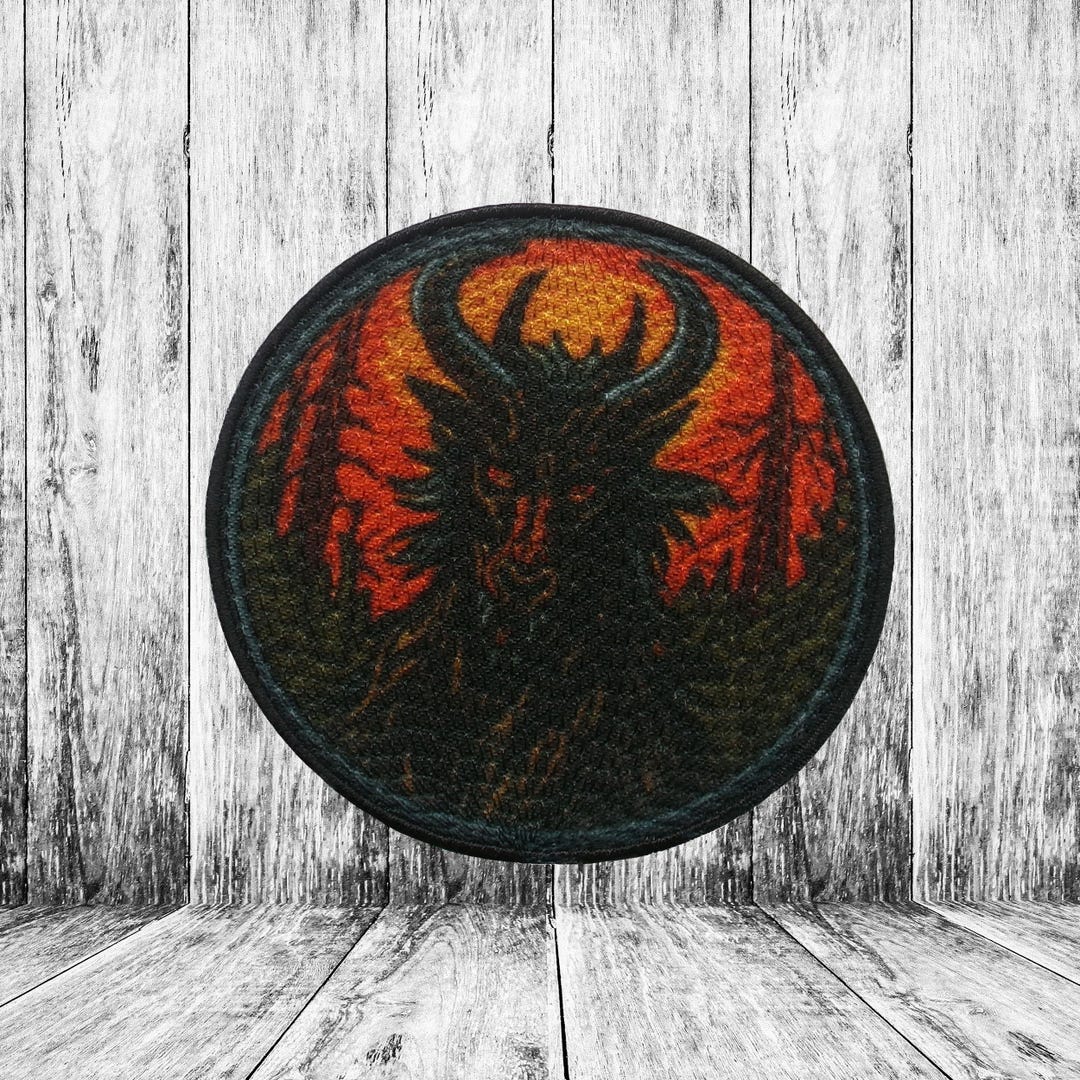 Jersey Devil Patch/iron-on Patch/paranormal Badge/cryptid Myths ...