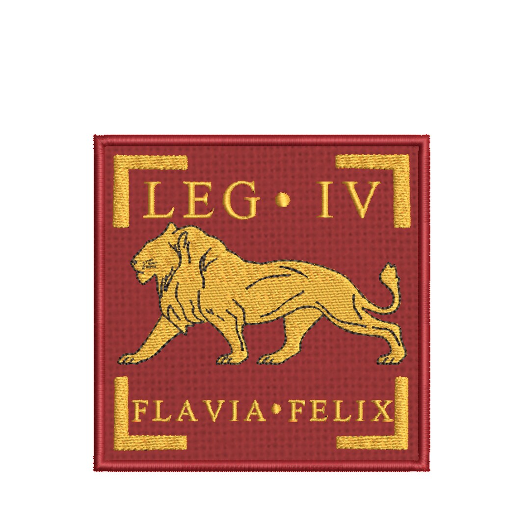 Legio IV Flavia Felix Lion Crest Embroidered Patch Iron on Military ...