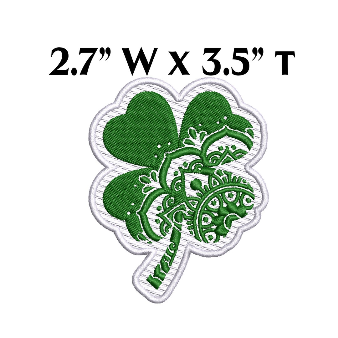Four Leaf Clover Patch Mandala Embroidered Iron-on/sew-on DIY Applique ...