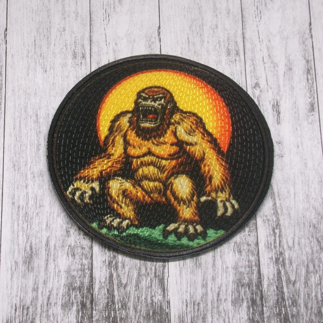 Angry Kaiju Ape Patch Iron-on/sew-on DIY Applique for Vest Jacket ...
