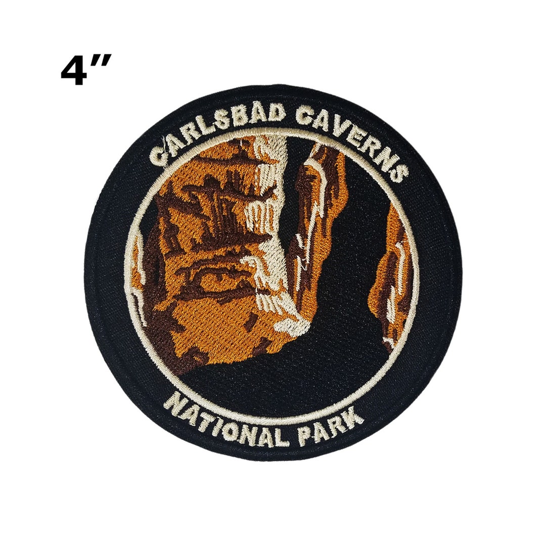 Carlsbad Caverns National Park Embroidered Patch Iron On/sew on Travel ...