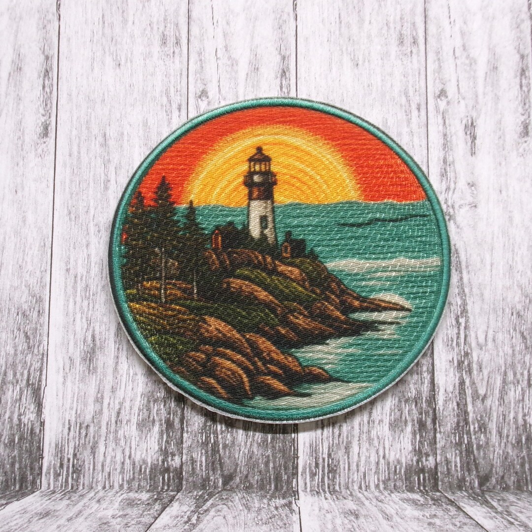 Lighthouse Patch/iron-on Patch/sew-on Applique for Clothing, Backpack ...