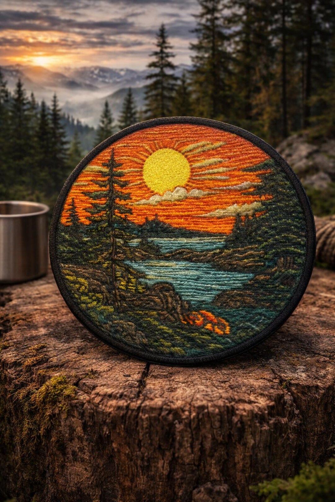 Outdoor Nature Patch/iron-on Patch/mountain Badge/forest River/seek ...