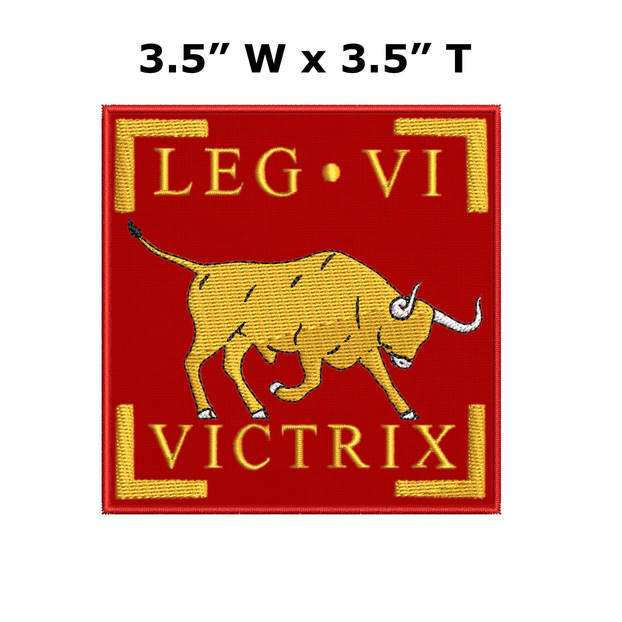 Legio VI Victrix Embroidered Patch Iron-On Bull Crest Logo | Etsy
