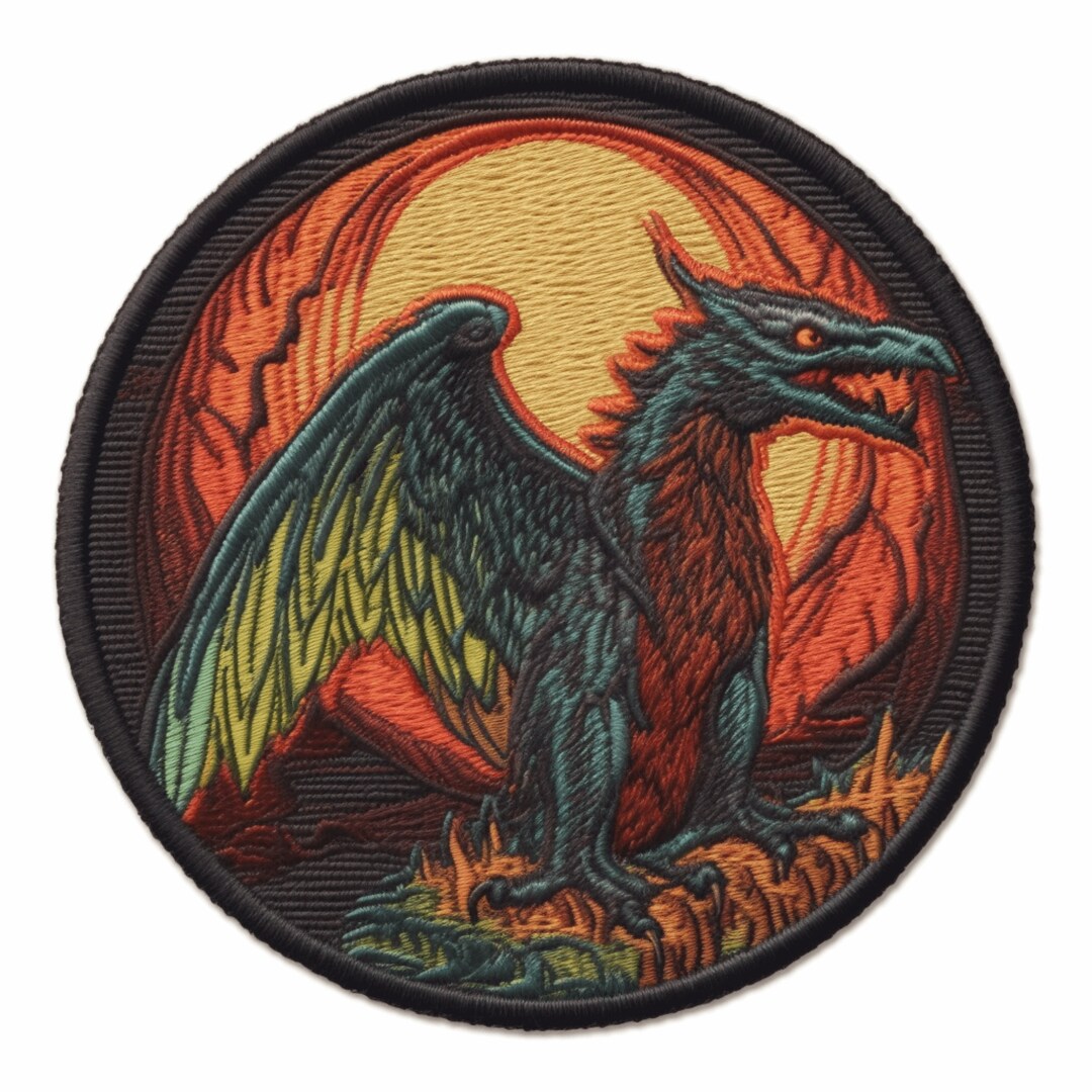Kaiju Monster Patch Iron-on/sew-on Applique for Vest Jacket Clothing ...