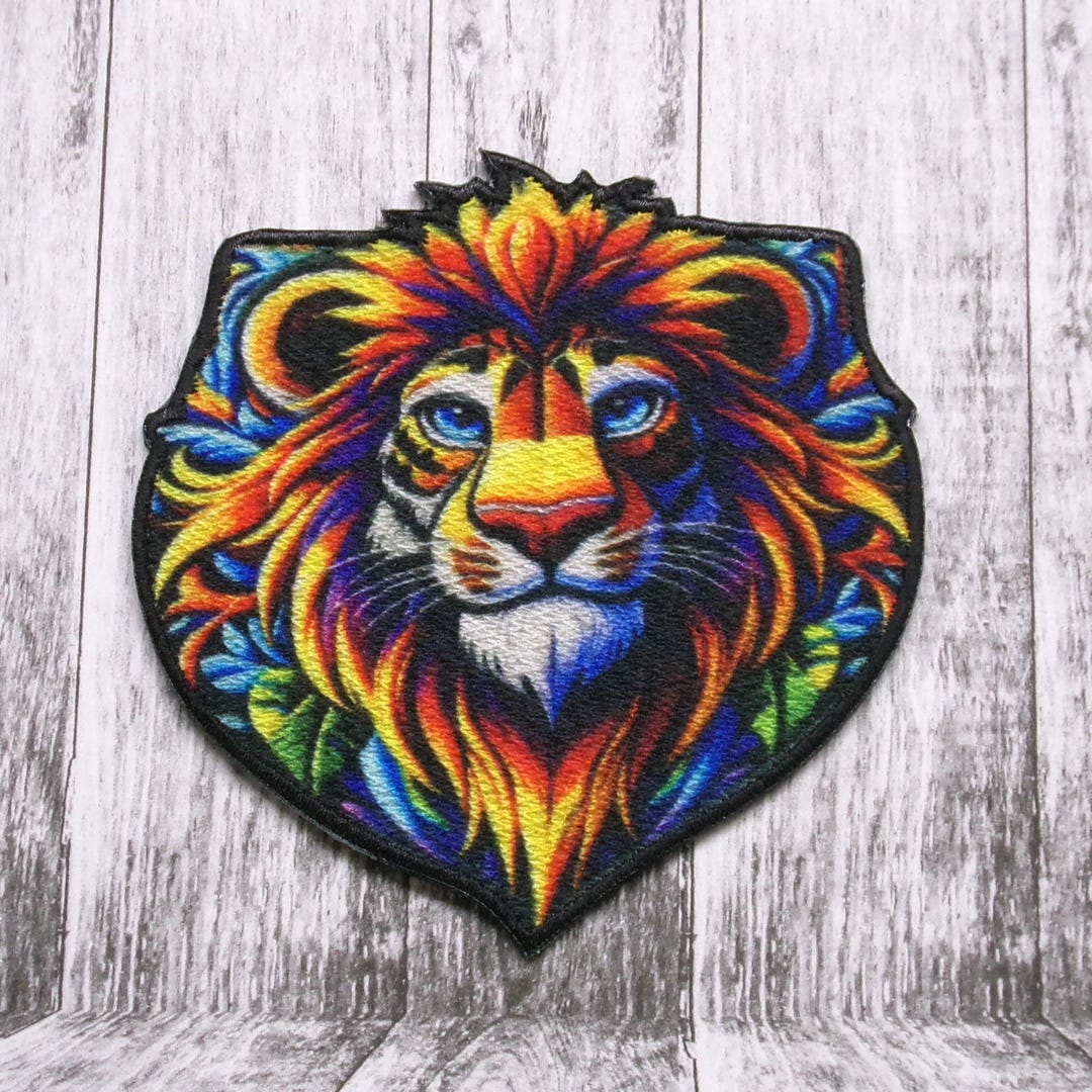 Lion of Judah Patch Iron-on/sew-on Applique for Clothing Vest Backpack ...