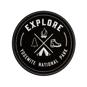 Yosemite National Park Embroidered Patch Iron On/sew on Custom Badge ...