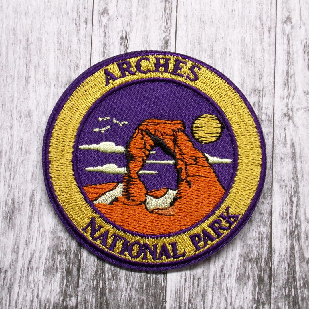 Arches National Park Patch Embroidered Iron-on/sew-on Applique for Vest Jacket Clothing Backpack ...
