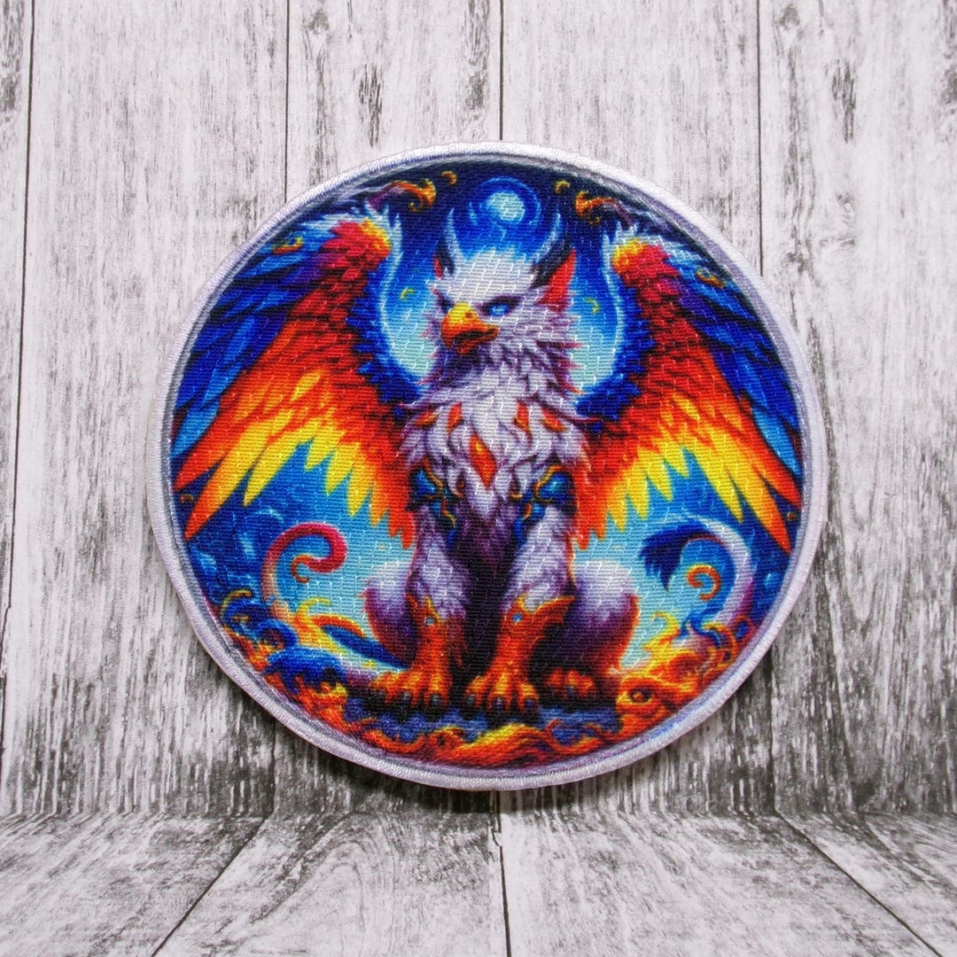 Griffin Patch/iron-on Patch/mythical Folklore Creatures/lion/eagle ...