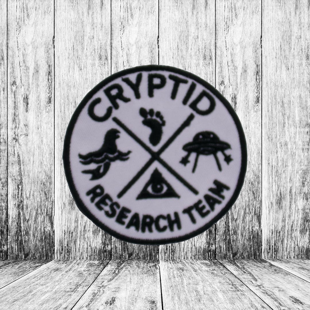 Cryptid Research Team Patch/iron-on Patch/paranormal Badge/monster ...