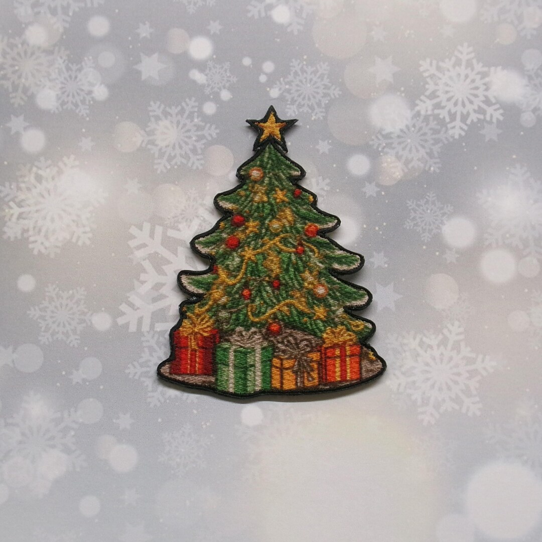 Christmas Tree Patch Iron-on/sew-on Applique for Vest Jacket Bag ...