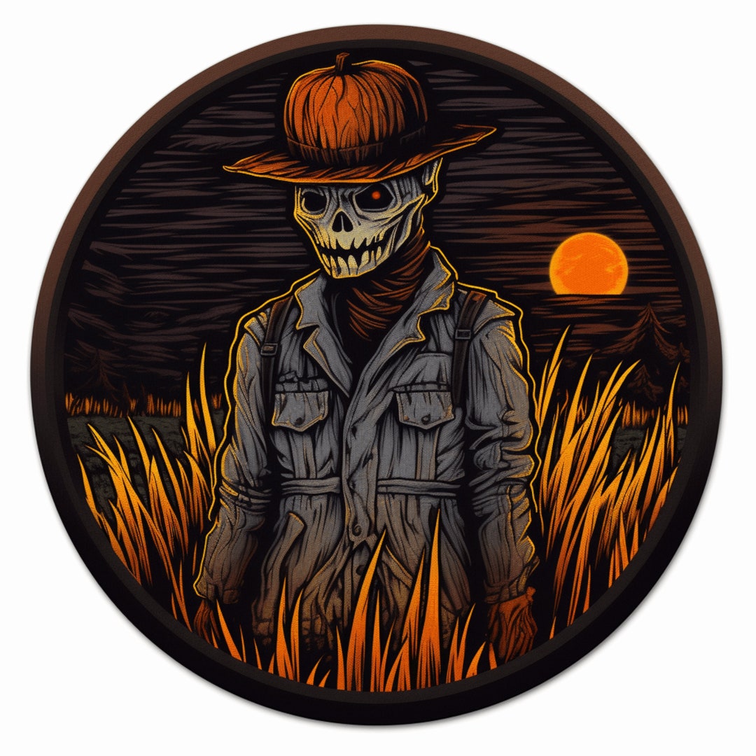 Scarecrow Patch Iron-on/sew-on Applique for Vest Jacket Bag Clothing ...