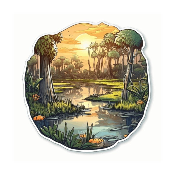 Swamp Scene - Etsy