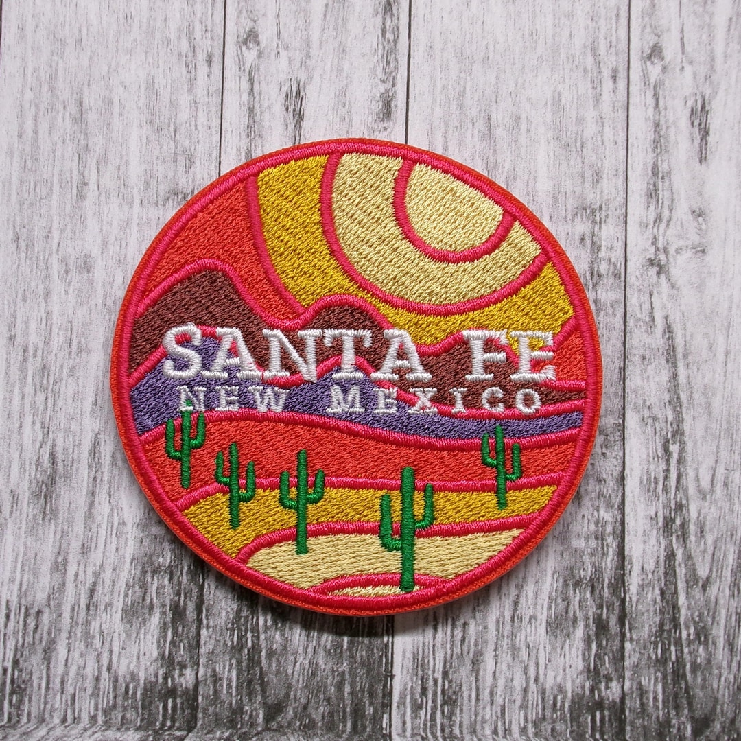 Santa Fe Patch/new Mexico Badge/iron-on Patch/vacation & Travel Gifts ...