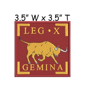 Legio X Gemina Roman Legion Patch – Embroidered Iron-on SPQR Military ...