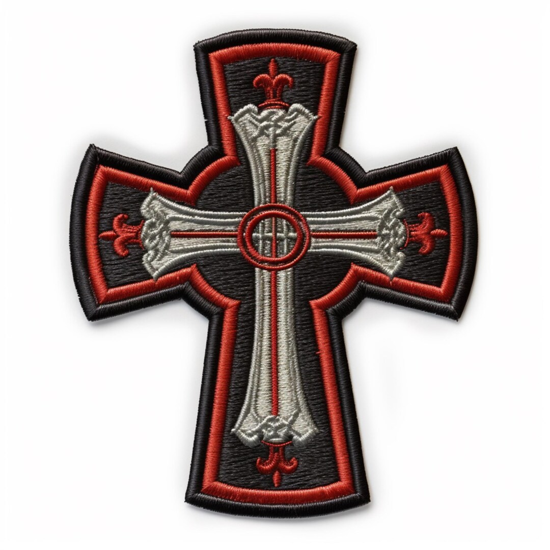 Knight Templar Patch Embroidered Iron-on/sew-on DIY Applique - Etsy