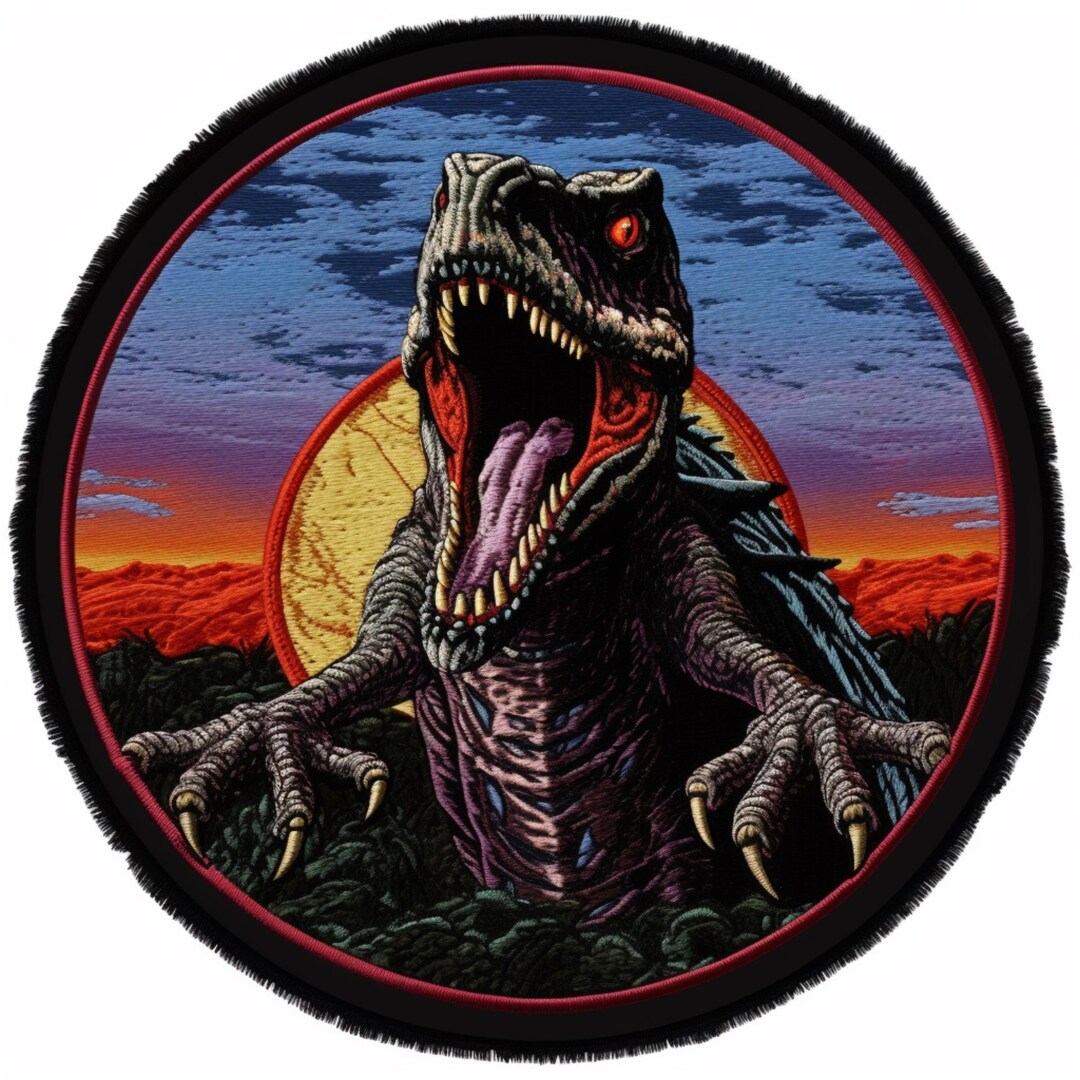 Kaiju Monster Patch Iron-on/sew-on Applique for Vest Jacket Clothing ...