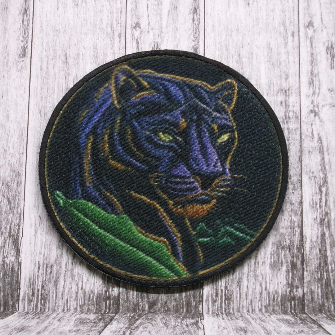 Black Panther Patch Iron-on/sew-on Applique for Clothing Vest Backpack ...
