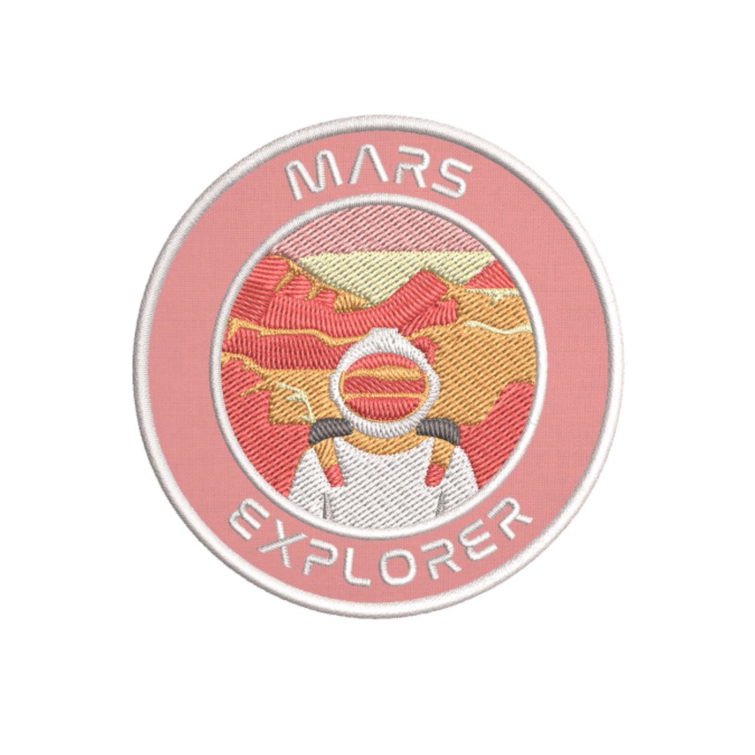 Mars Explorer Embroidered Patch Iron-on/sew-on Custom - Etsy