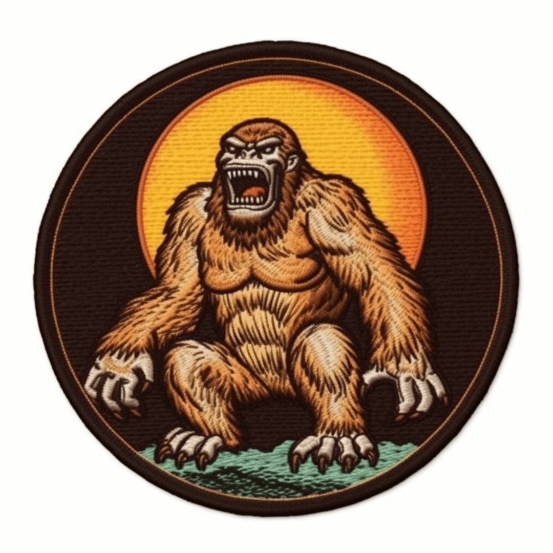 Angry Kaiju Ape Patch Iron-on/sew-on DIY Applique for Vest Jacket ...