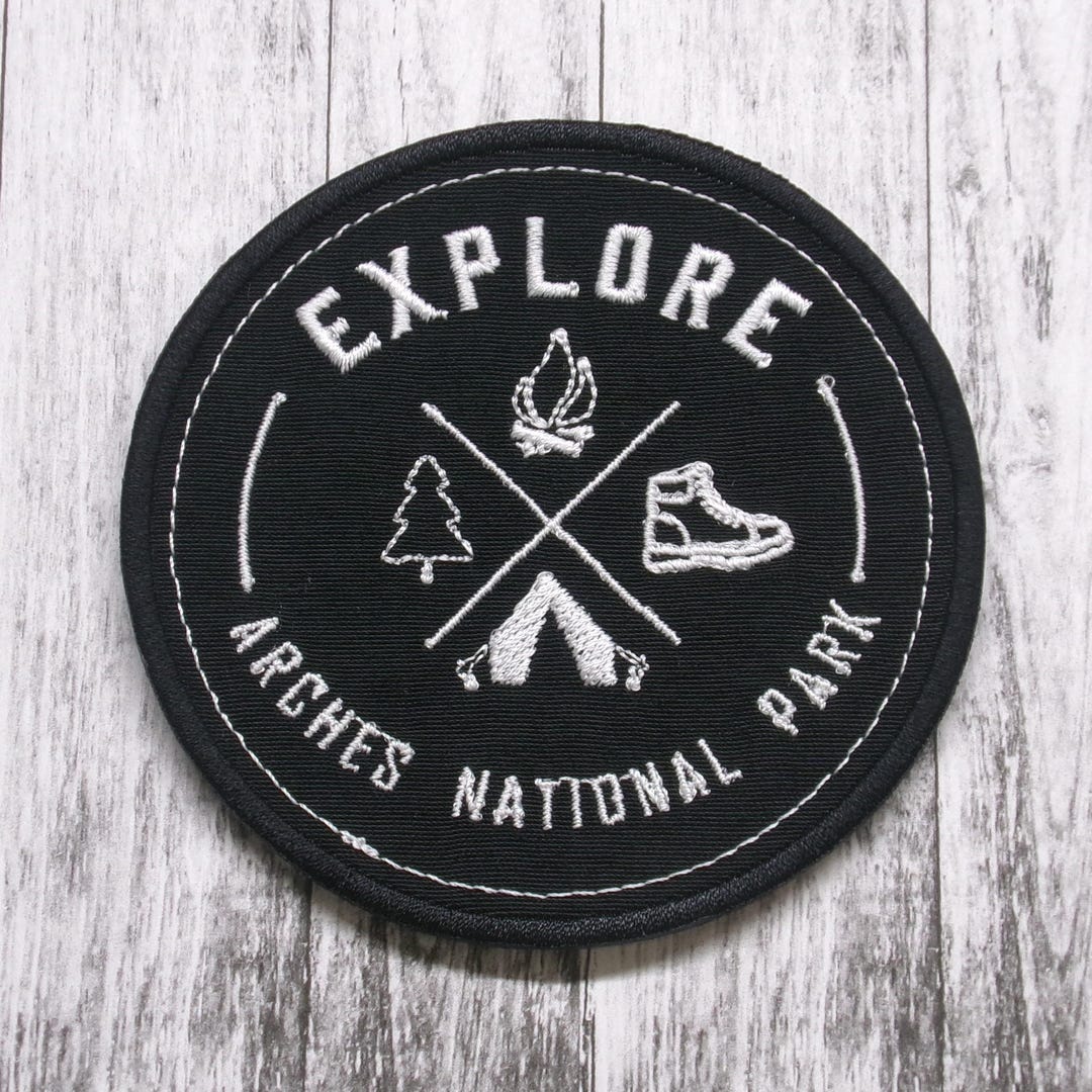 Arches Park Patch/3.5" Embroidered Iron-on Applique for Backpack ...