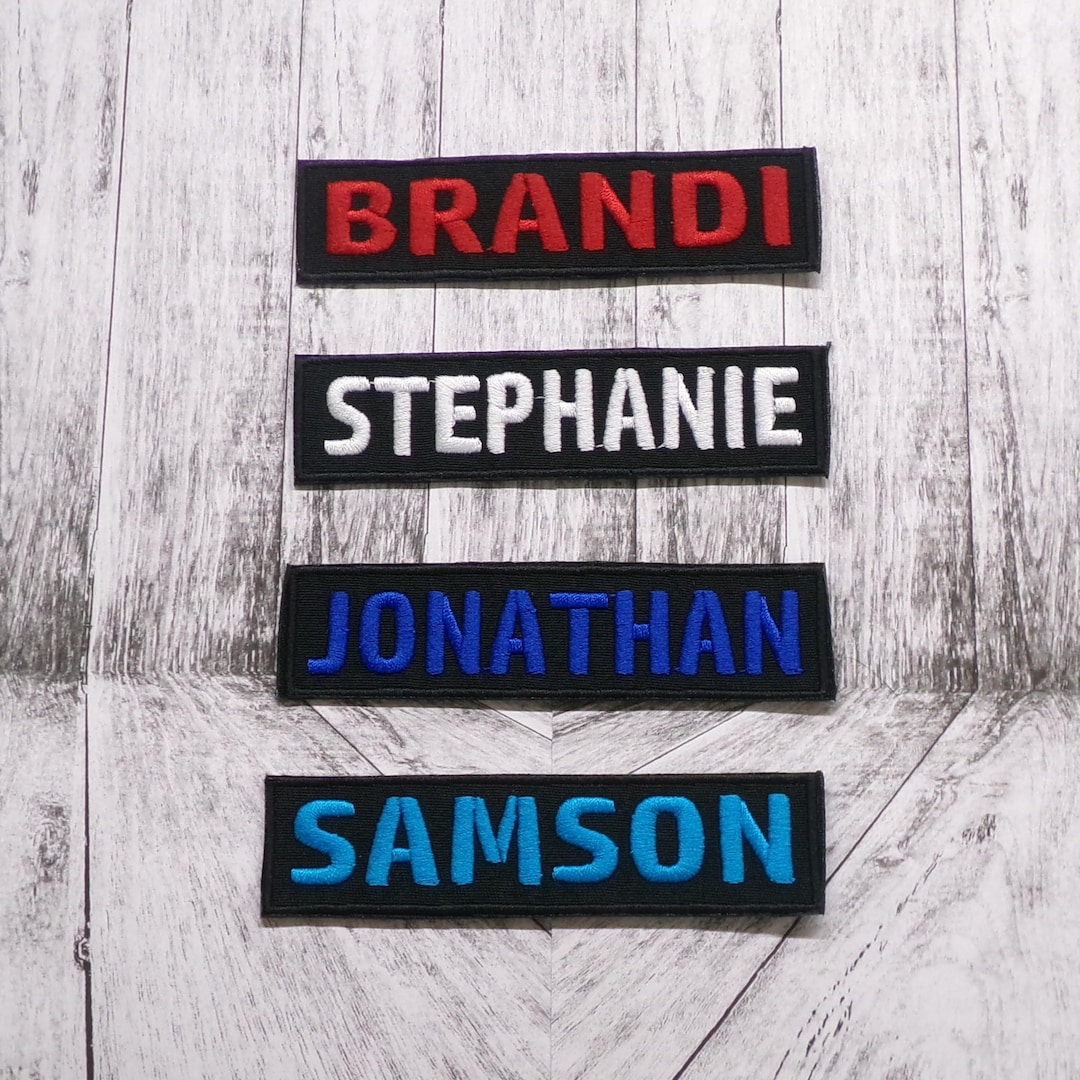 Your Name Tag Patch/sew-on Applique for Backpack & Clothing/hat/custom ...