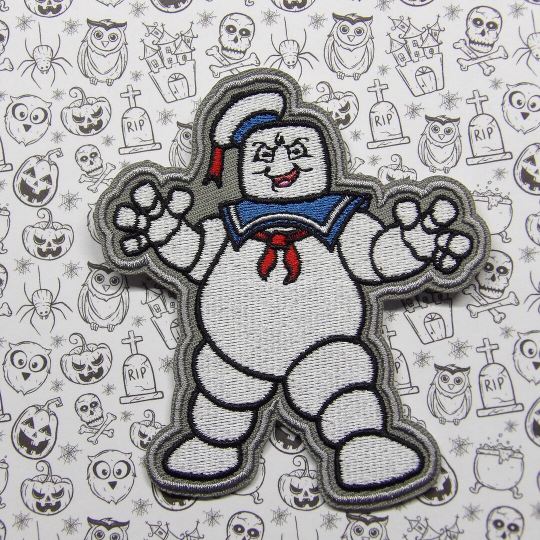 Stay Puft Patch Embroidered Iron-on Applique for Jacket, Clothing ...