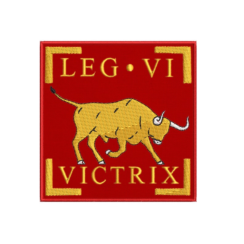 Legio VI Victrix Embroidered Patch Iron-On Bull Crest Logo | Etsy