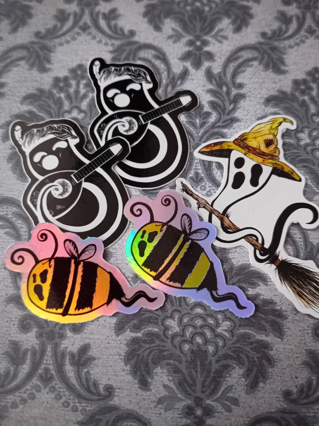 Prototype Creepy Cute Wraith Stickers, Witch, Dnd Bard and Holographic ...