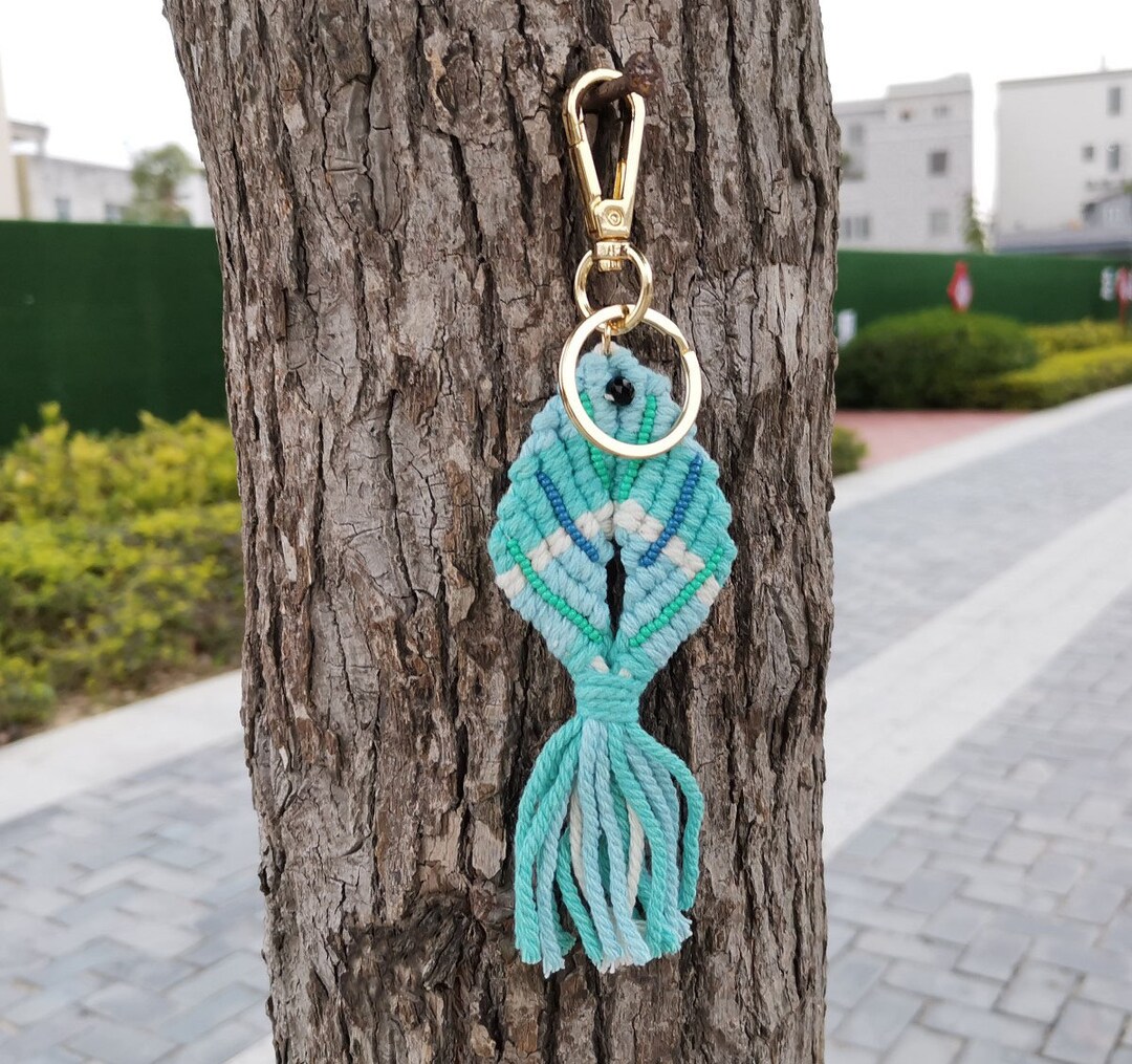 Hand Woven Wool Woollen Keychain, Handmake Keychain, Ersonalized ...