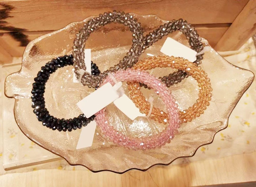 Personalized Hair Tie, Hair Elastic, Hair Loop, Hair Accessory，diamont ...