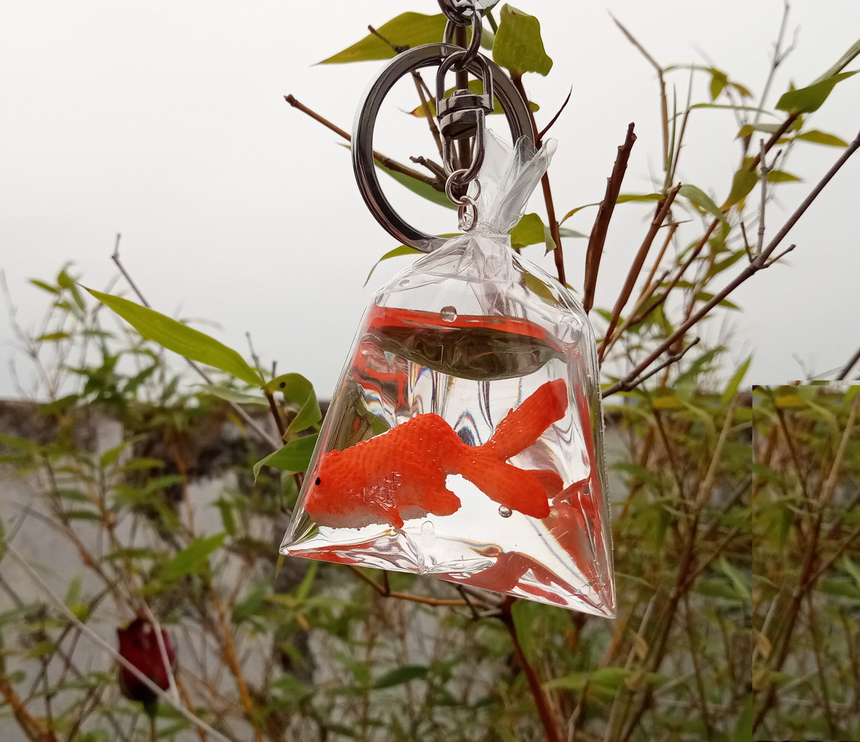Handmade Custom Keychainunique Gift Fish in Water Keychains - Etsy