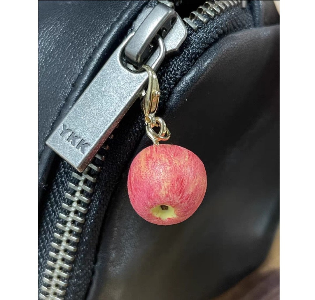 Simulated Little Apple Keychain Personalized Keychain Bag Keychain ...
