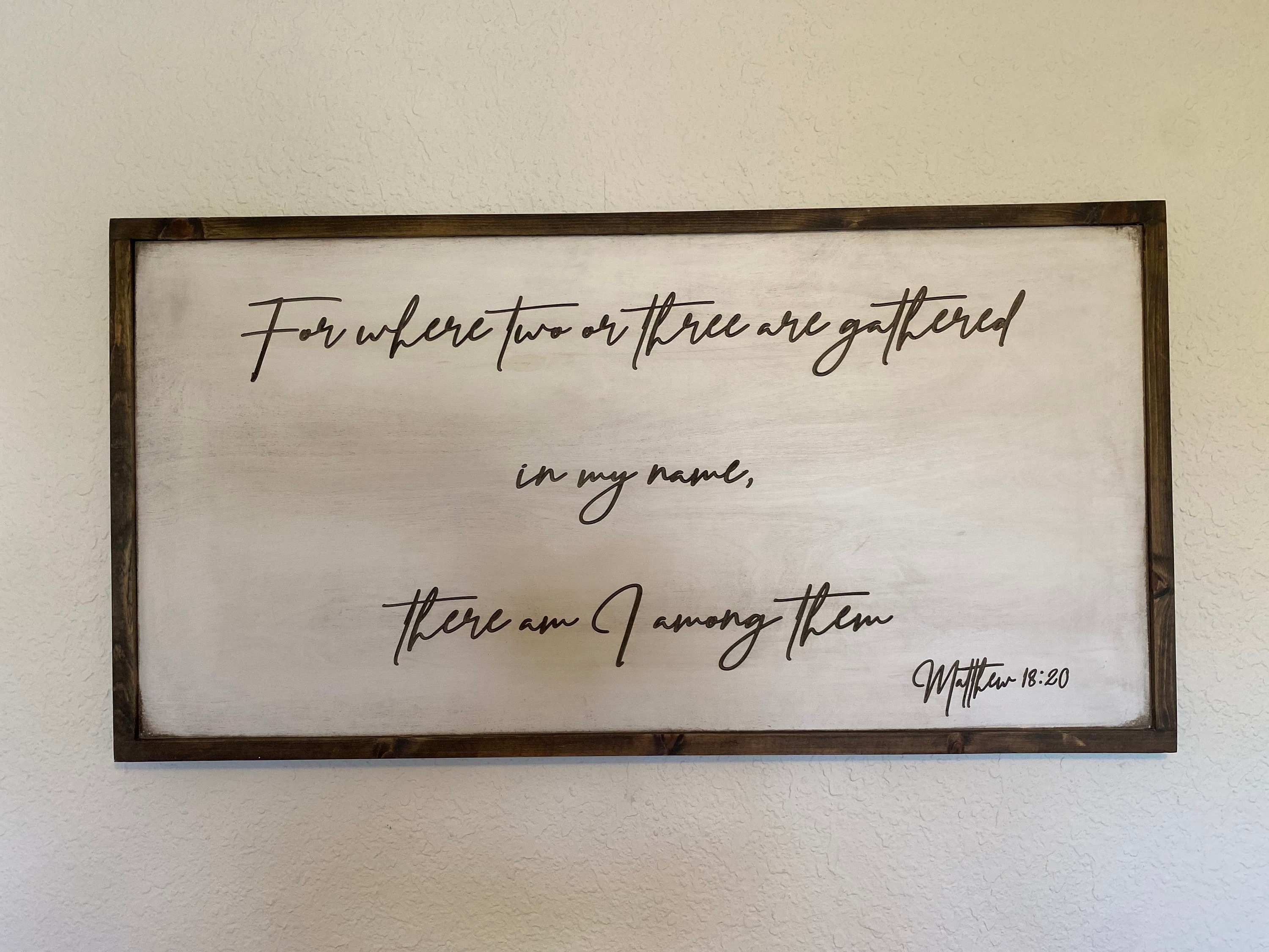 Hand Made Custom Scripture Sign - Etsy