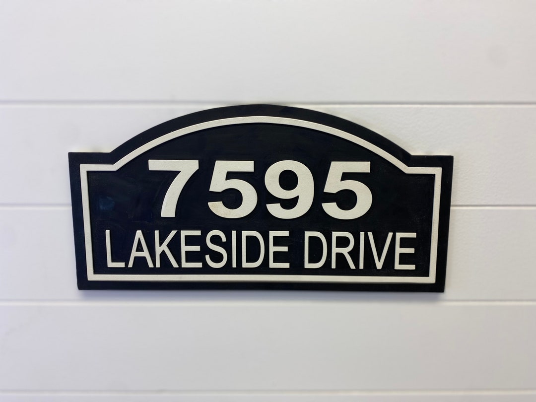 Outdoor Custom Colored Address Sign - Etsy