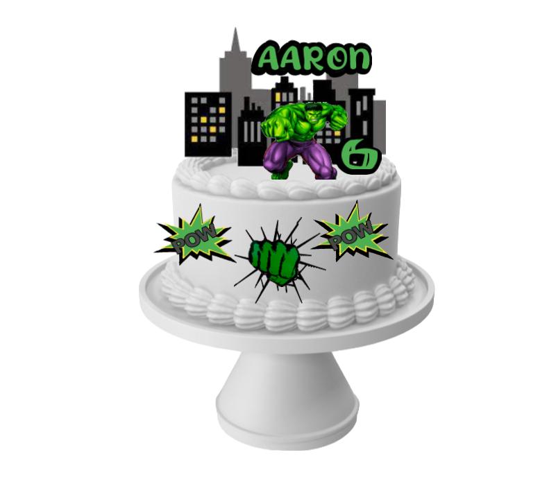 Hulk Cake Topper - Etsy