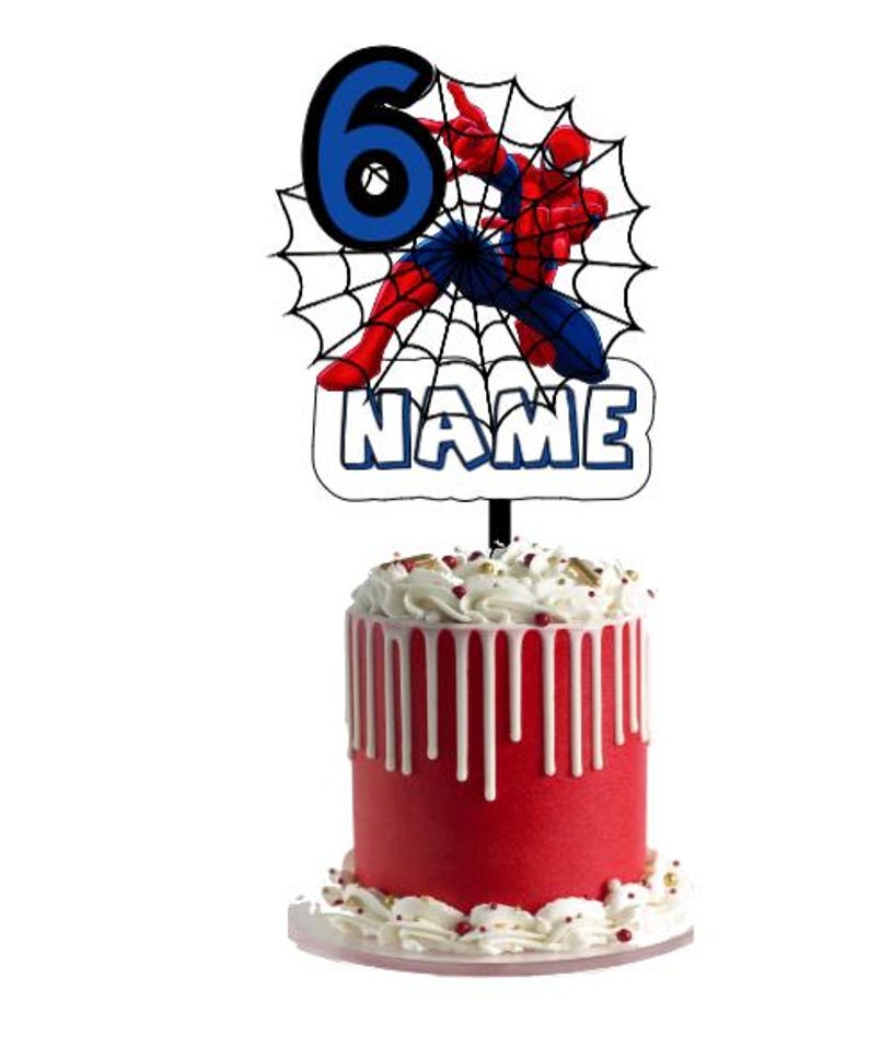 Spiderman Cake Topper - Etsy