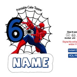 Spiderman Cake Topper - Etsy