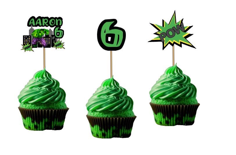 Hulk Cake Topper - Etsy
