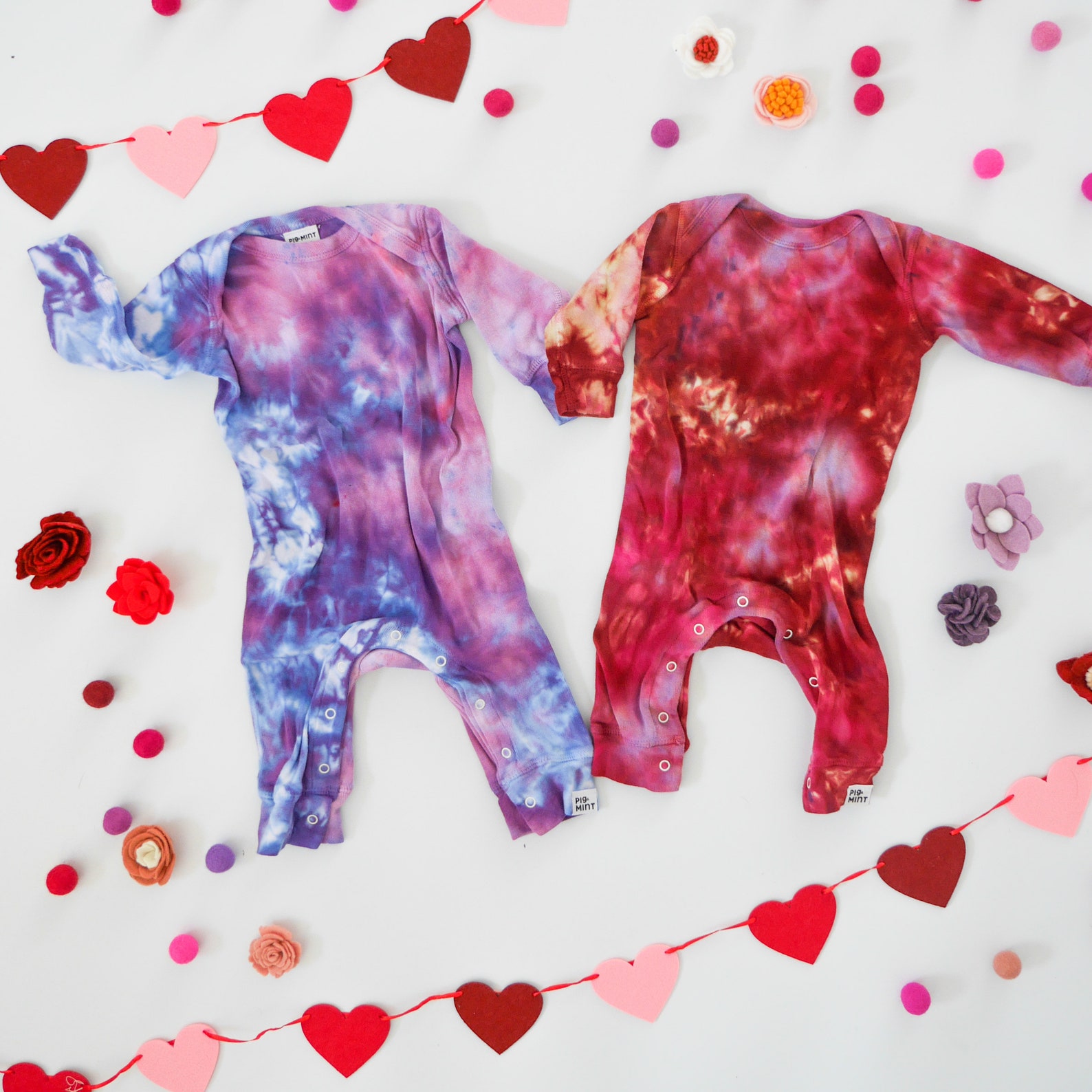 Custom 2 twin PACK BUNDLE Hand-dyed Baby Rompers - Etsy
