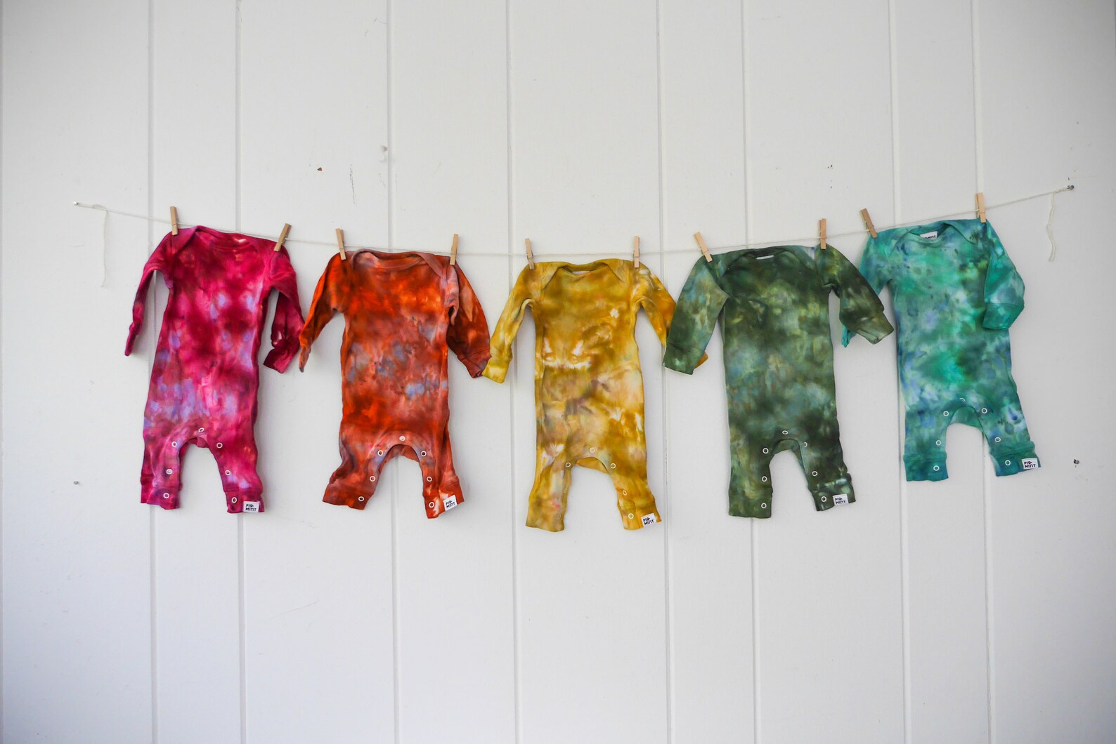 Custom 2 twin PACK BUNDLE Hand-dyed Baby Rompers - Etsy