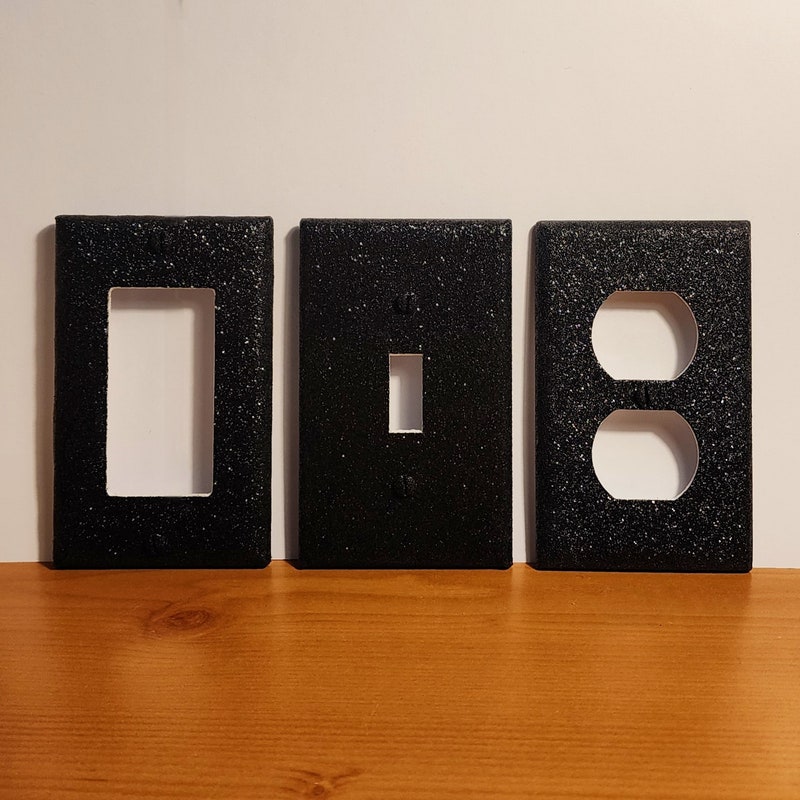 Black Outlet Cover - Etsy