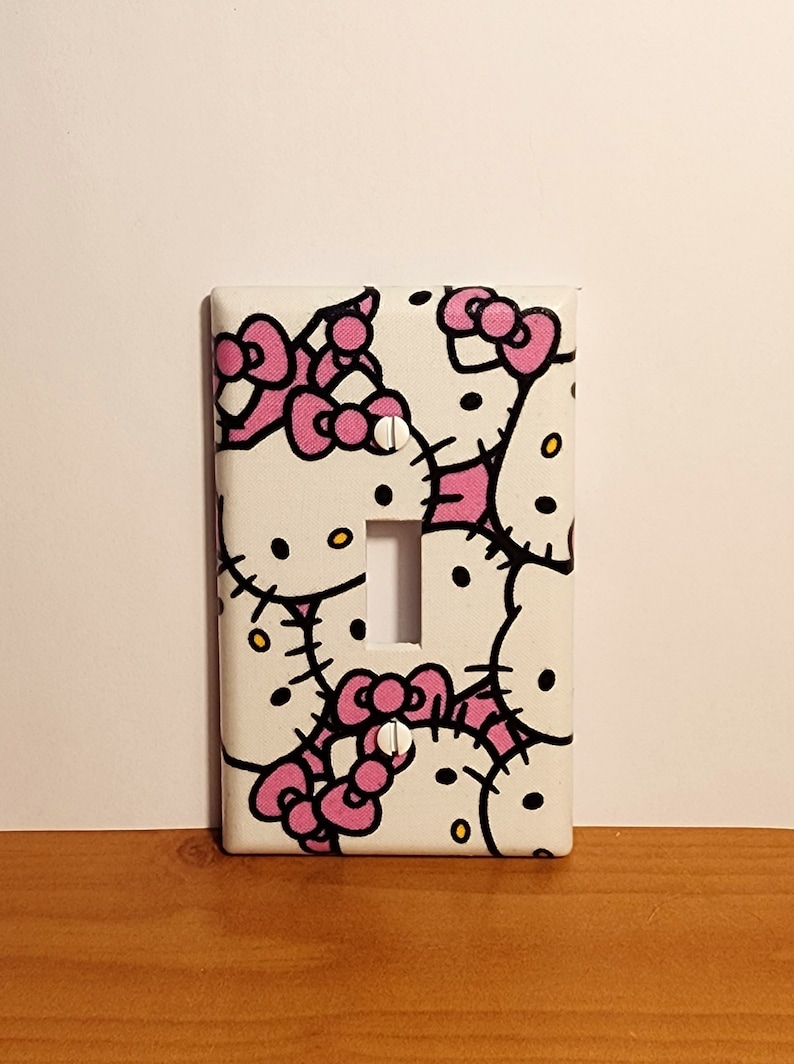 Handcrafted Cute HELLO KITTY Wallplates Light Switch & Outlet Covers - Etsy